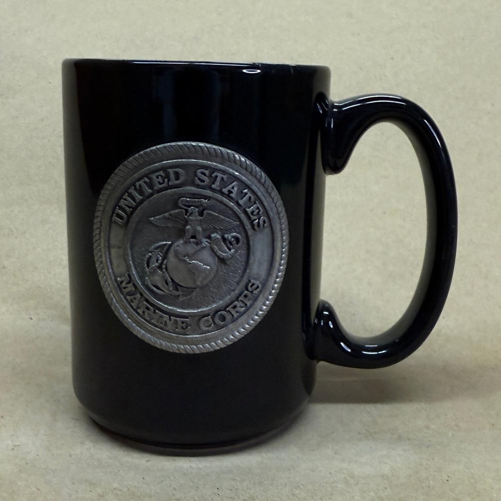 United States Marine Corp Medallion Black Mug – Mug Hunter